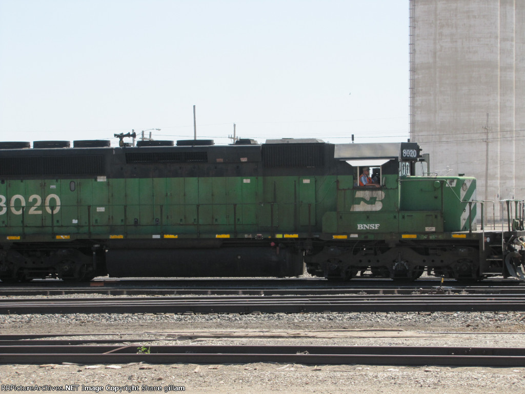 BNSF 8020 leads the local out of dodge,